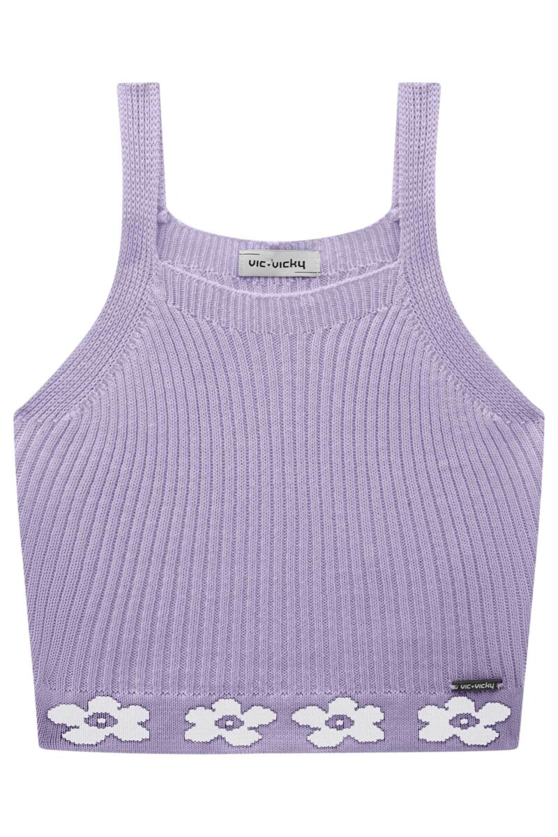 Top Cropped Vicky- Lila - EMI’S Boutique